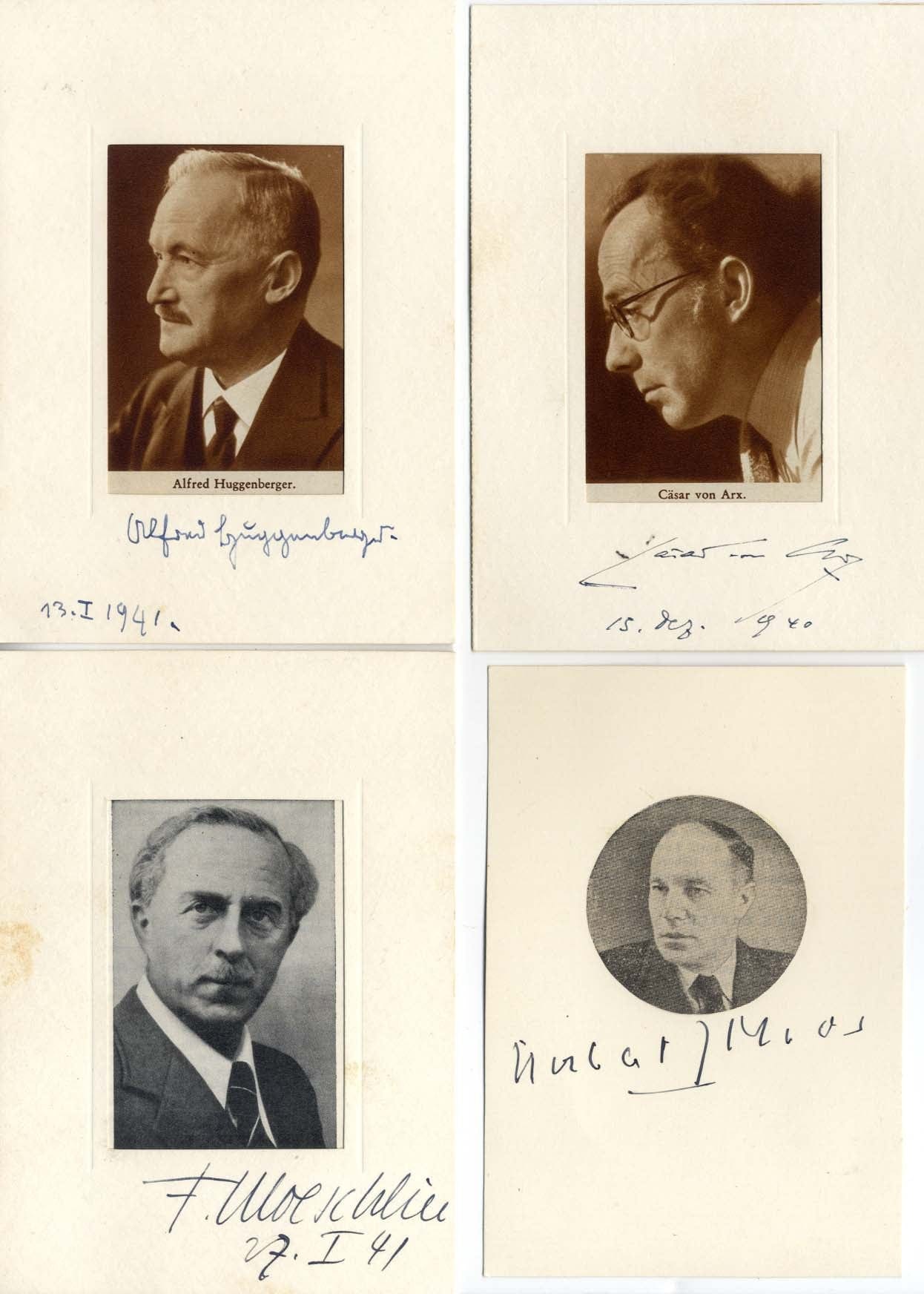 Swiss Authors Autograph | signed cards / album pages