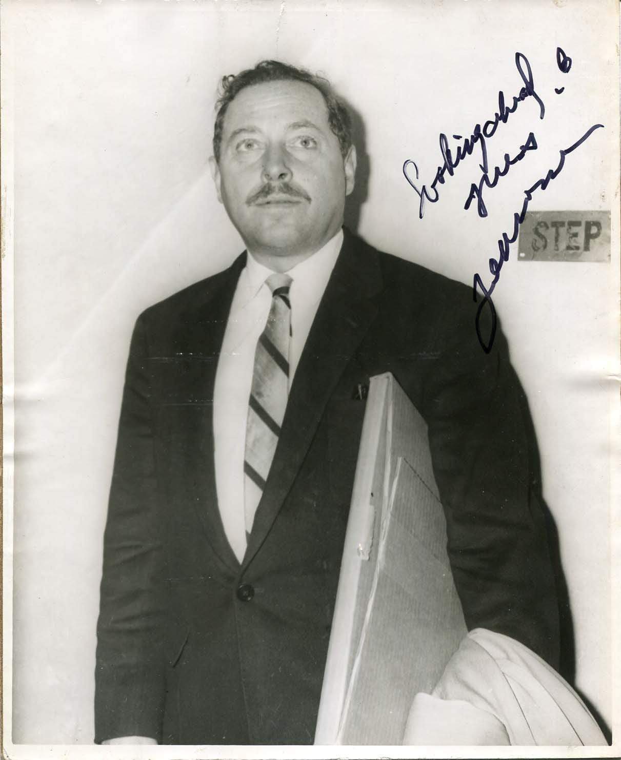 Tennessee Williams autograph | Signed check mounted