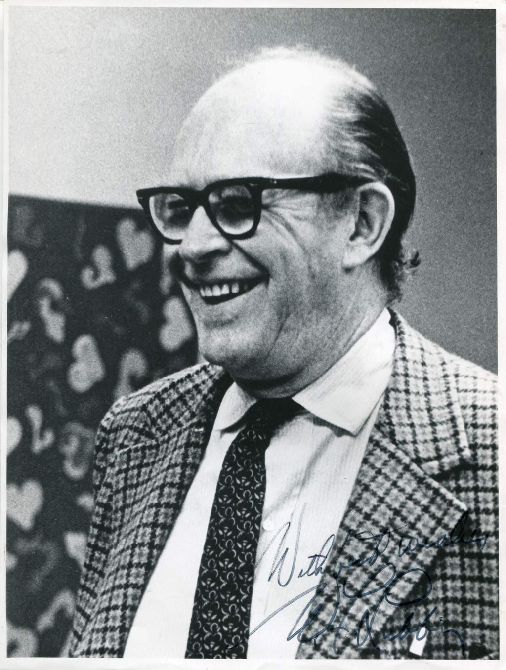 Willard Frank Libby autograph | Signed vintage photograph