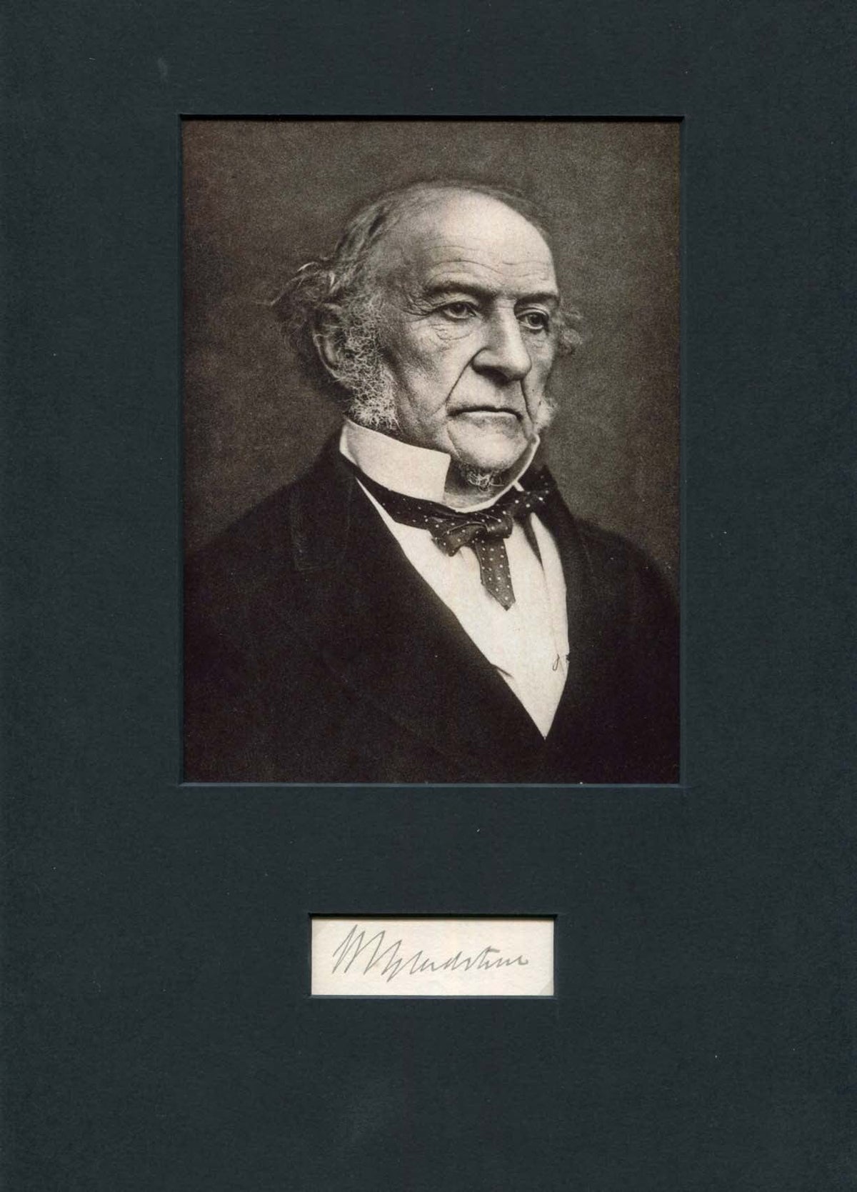 William Ewart Gladstone Autograph | signed cards / album pages